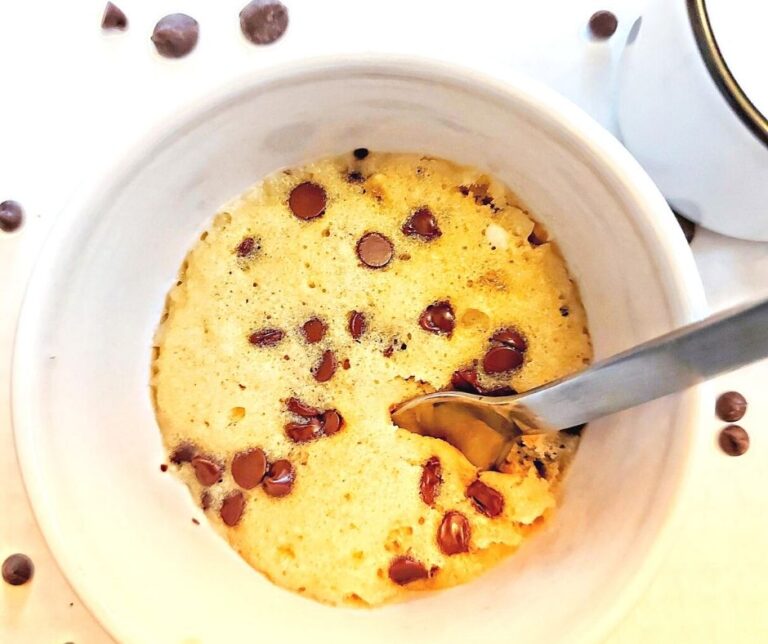 Best Ever Chocolate Chip Mug Cake Recipe in 1-Minute - Best Mug Cakes